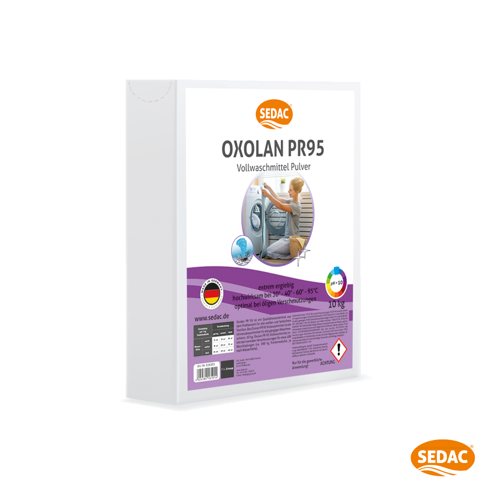 SEDAC Oxolan PR95 Vollwaschmittel Pulver 10 kg Karton – REDKO